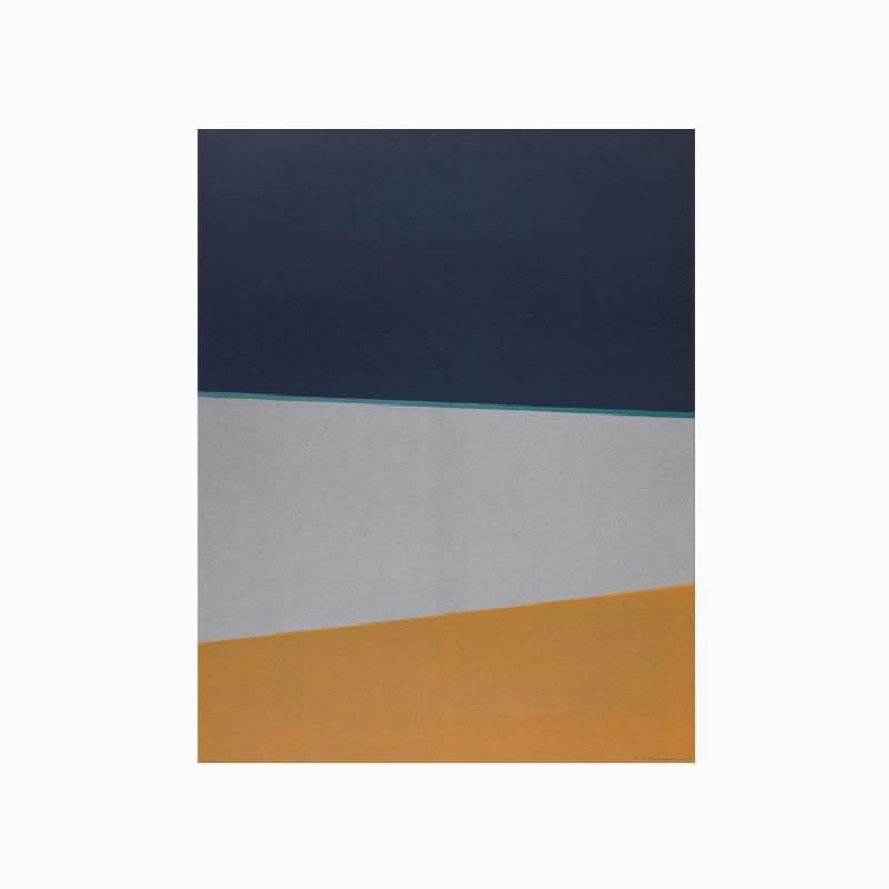 Postkort. Anna-Eva Bergman. «L 15-1972 Jord, hav, himmel» - Nasjonalmuseet